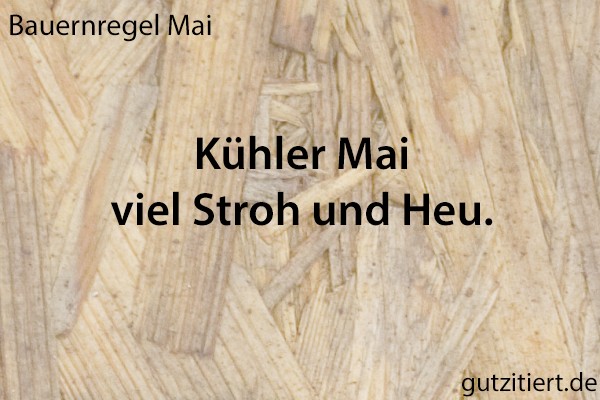 Bauernregeln und Wetterregeln